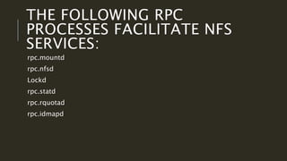 Network file system (nfs) | PPTX