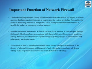 Network firewall function & benefits | PDF
