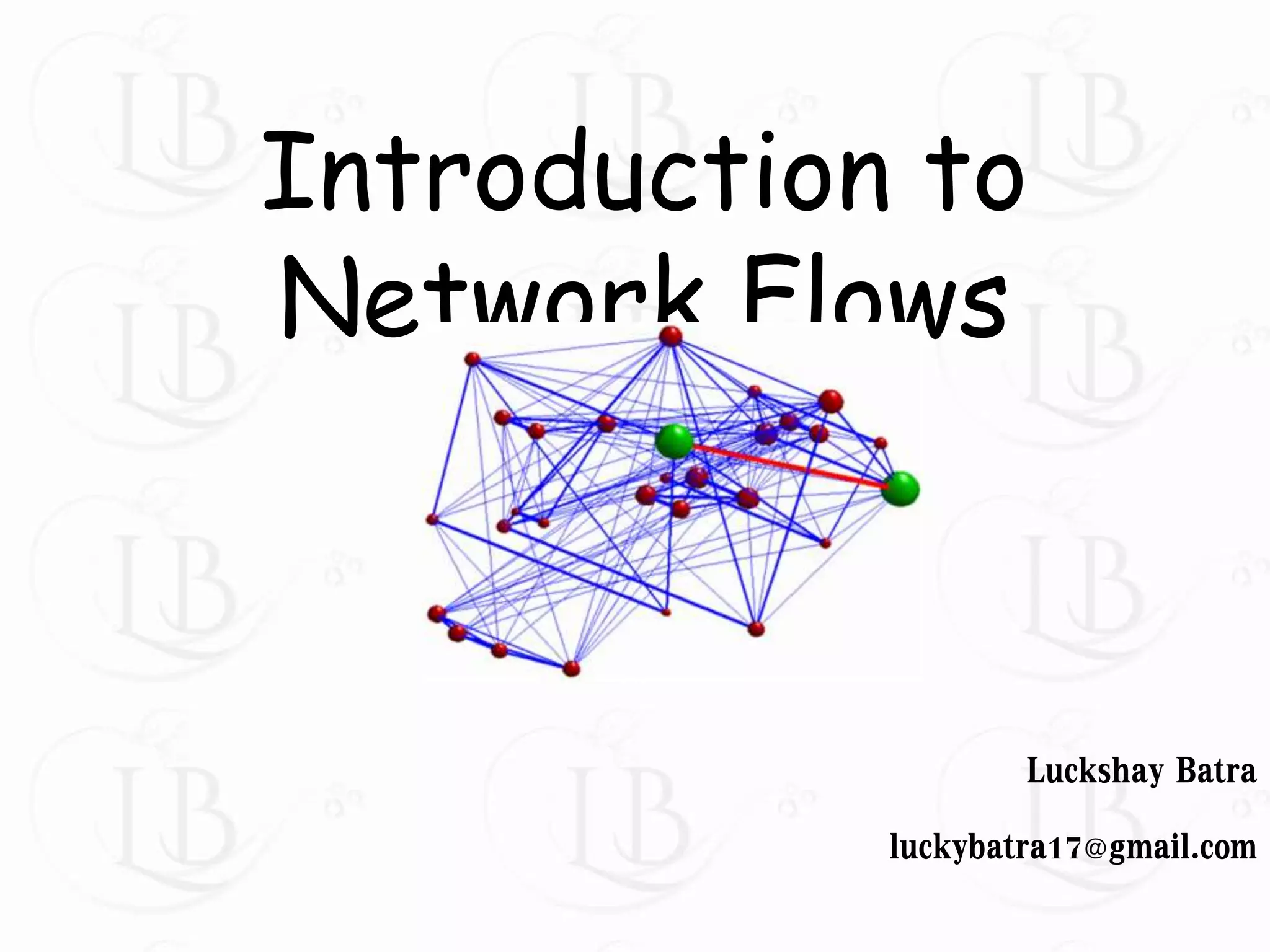 Network flows | PPTX