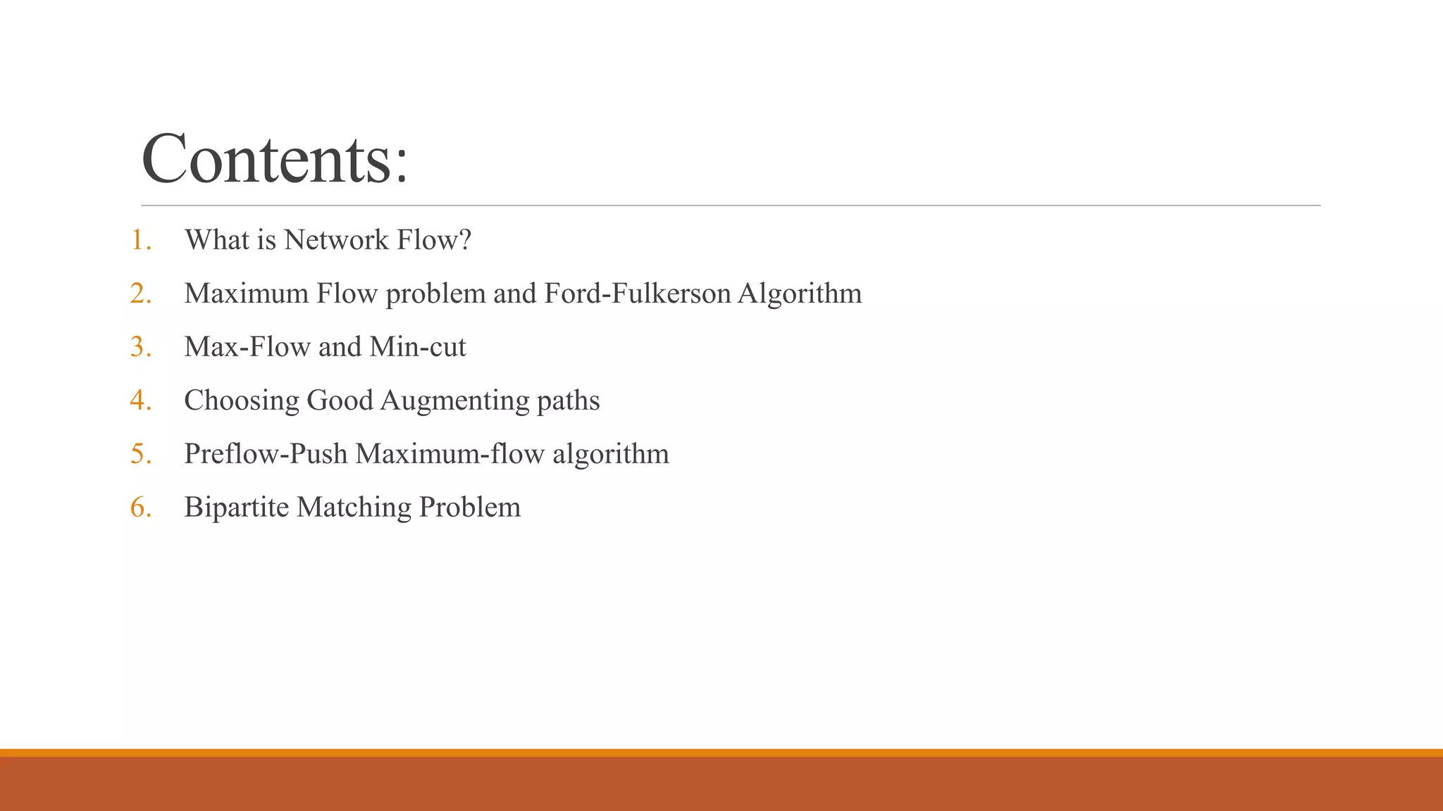 Network flows | PPTX