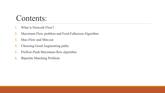 Network flows | PPTX