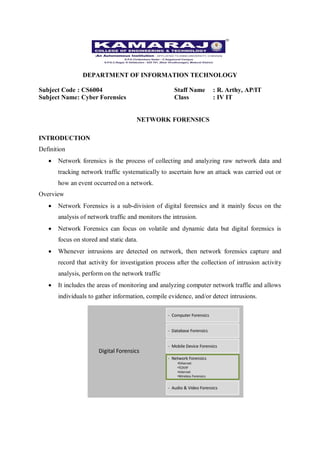 Network forensics | PDF