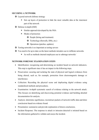 Network forensics | PDF