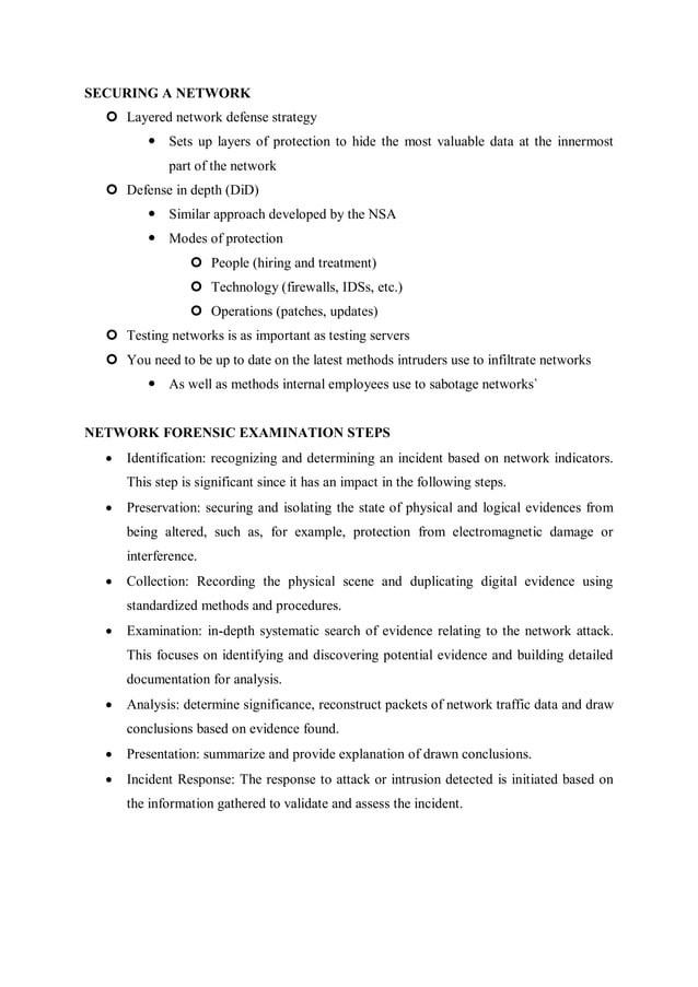 Network forensics | PDF