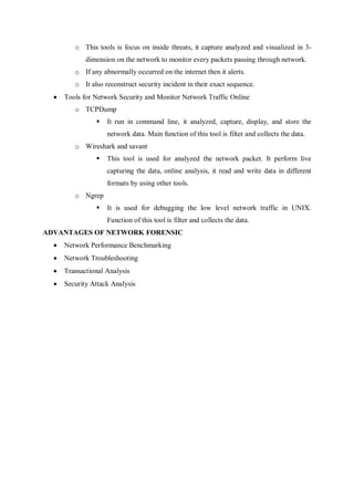 Network forensics | PDF