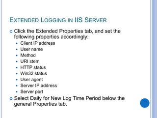 Network forensics and investigating logs | PPTX