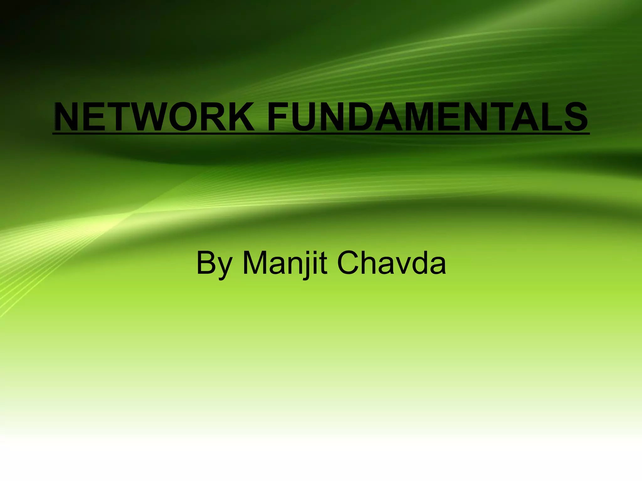 Networking Fundamentals | PPT