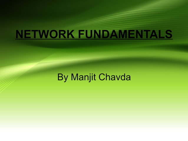 Networking Fundamentals | PPT | Computer Networking | Computing