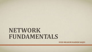 Network fundamentals | PPT
