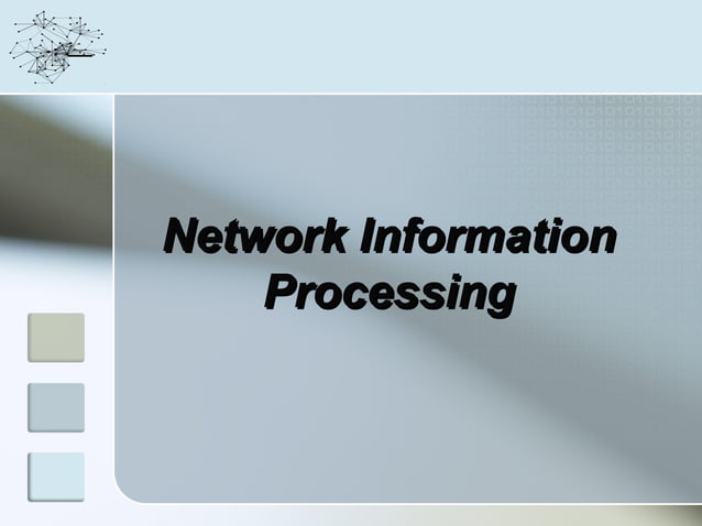 Network Information Processing | PPT