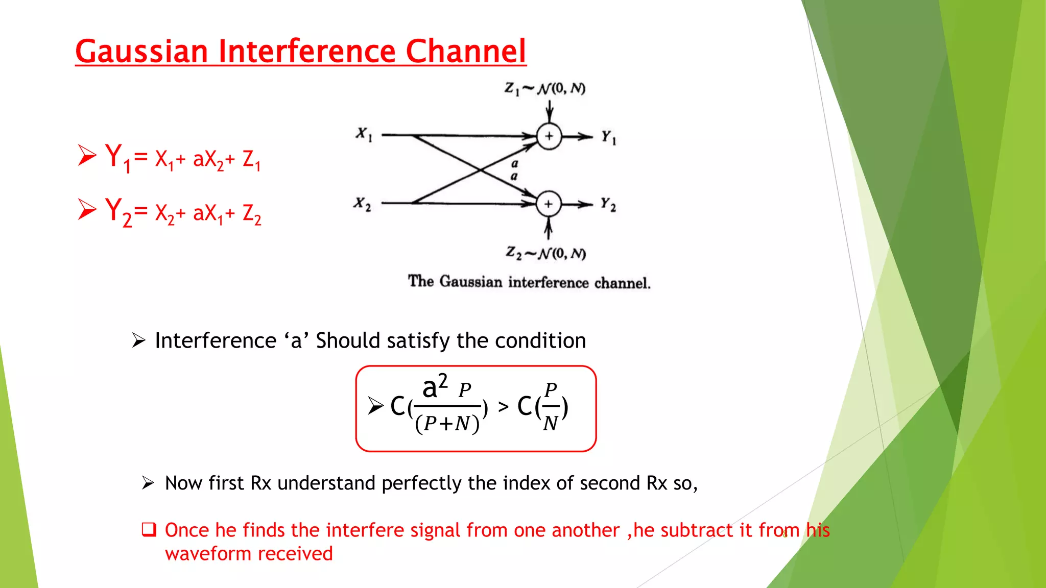 Network information theory,Multiterminal Network,Guassian channels | PPTX