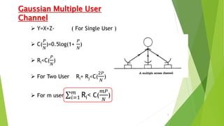 Network information theory,Multiterminal Network,Guassian channels | PPTX