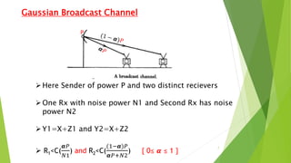 Network information theory,Multiterminal Network,Guassian channels | PPTX
