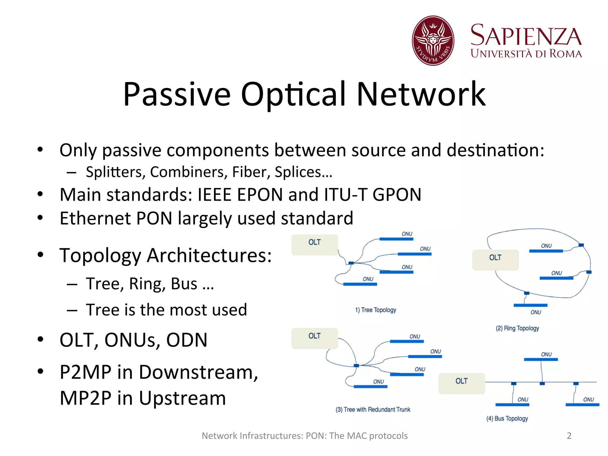 Passive Optical Networks The Mac Protocols Ppt