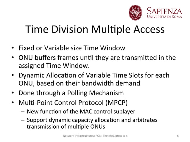 Passive Optical Networks The Mac Protocols Ppt