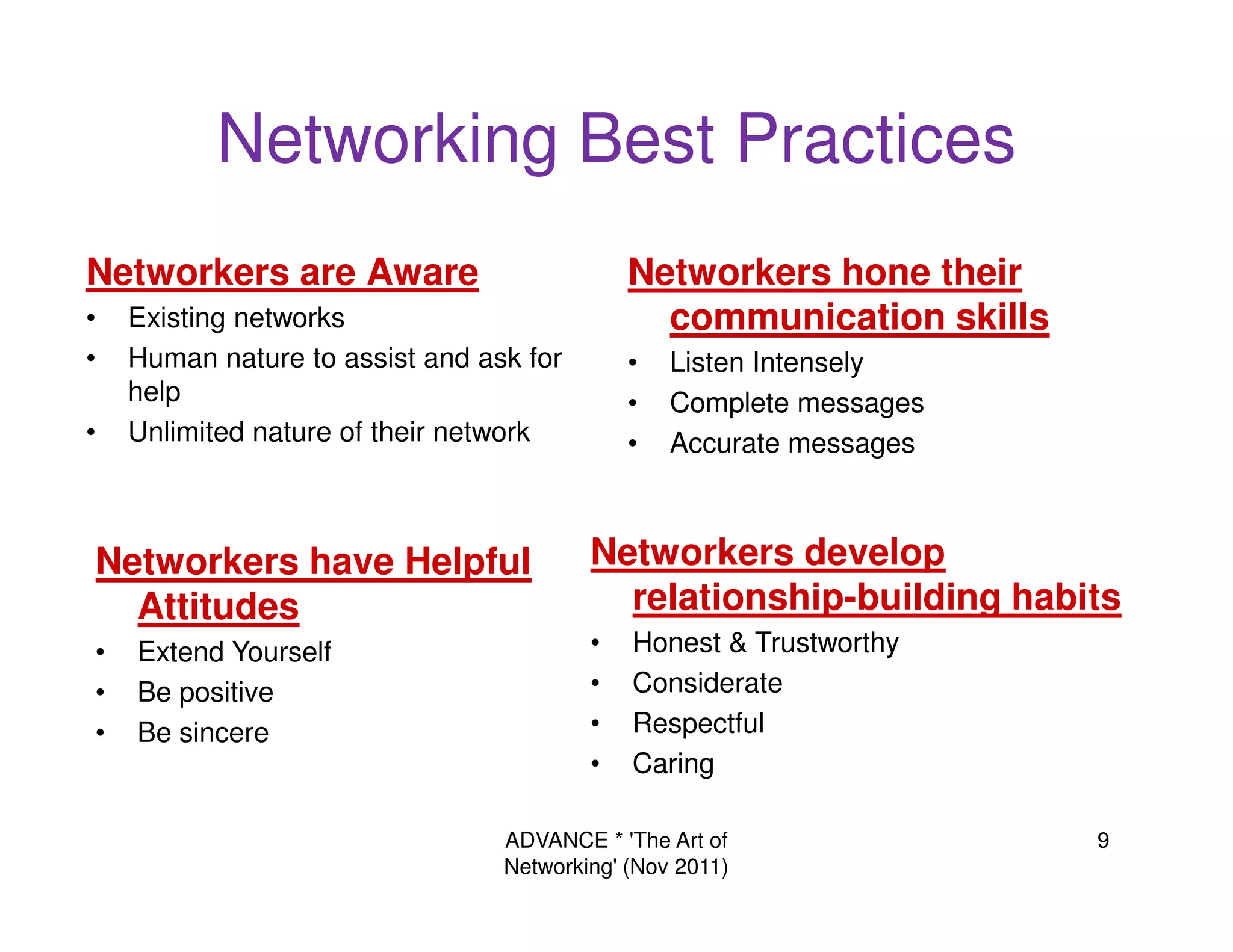 Art of Networking | PDF