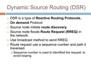 Mobile Ad hoc Networks | PPTX