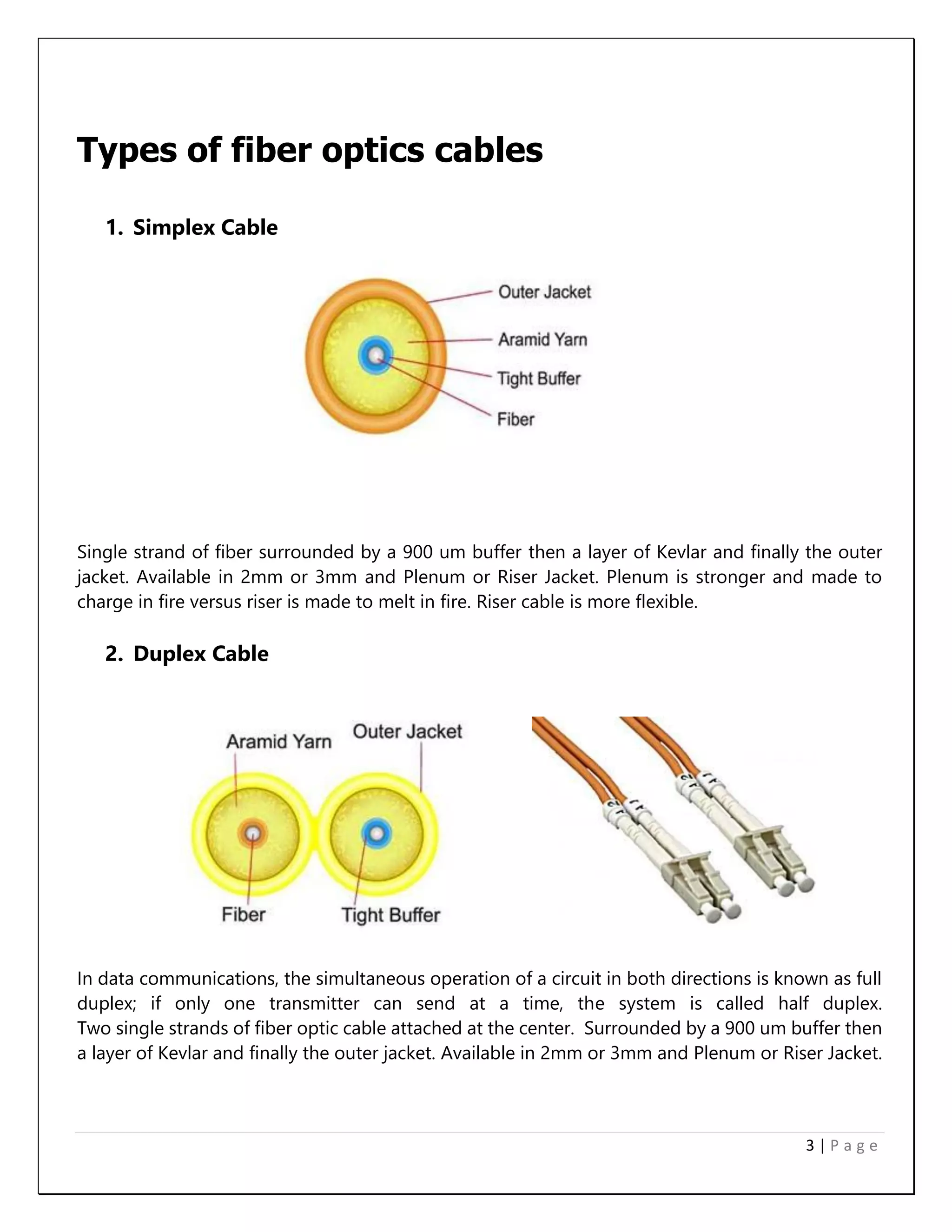 Fiber optic cables | PDF