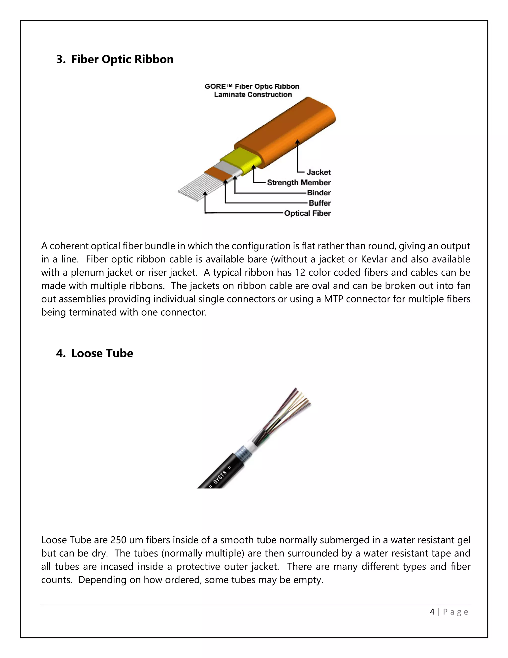 Fiber optic cables | PDF