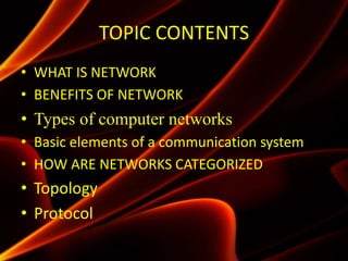Networking | PPTX | Computer Networking | Computing
