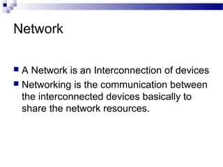 Networking | PPT