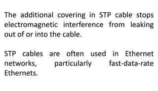 Networking - UTP and STP Cable - Straight and Crossover - By Mark John ...