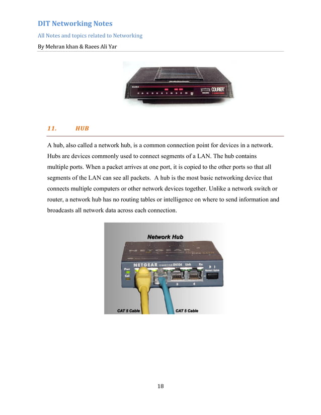 Networking Notes For DIT Part 1 | PDF | Internet | Computing