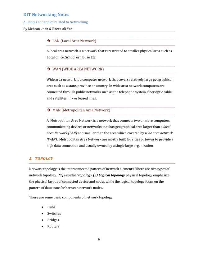 Networking Notes For DIT Part 1 | PDF | Internet | Computing