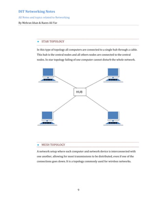 Networking Notes For DIT Part 1 | PDF