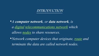 Networking-digital telecommunications network. | PPT
