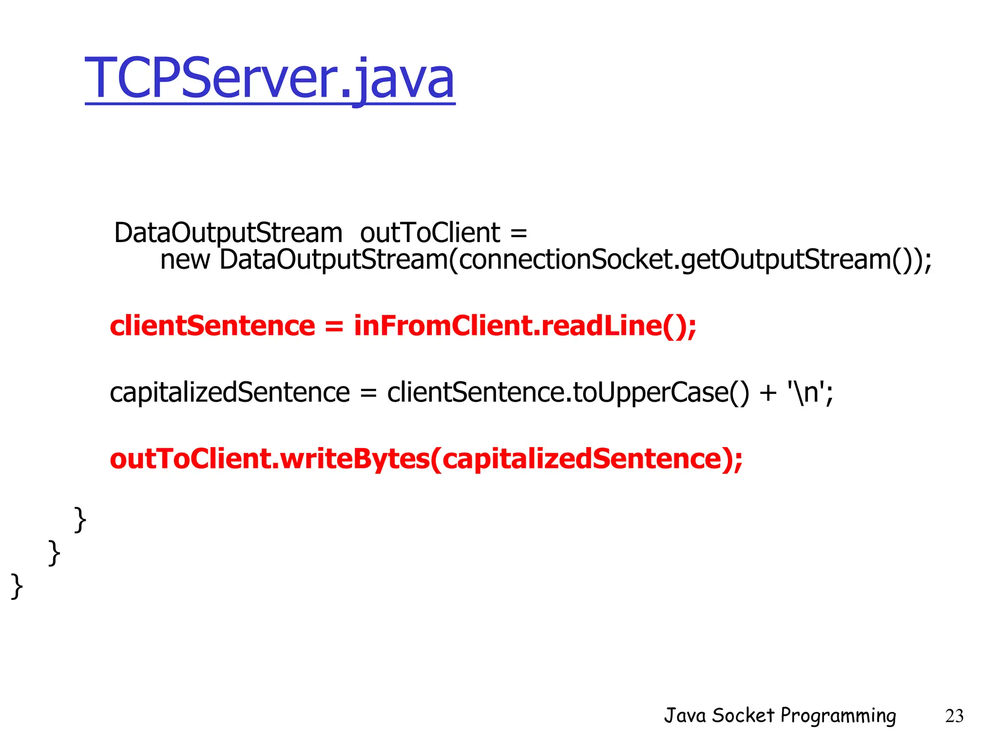 Networking.ppt(client/server, socket) uses in program | PPT