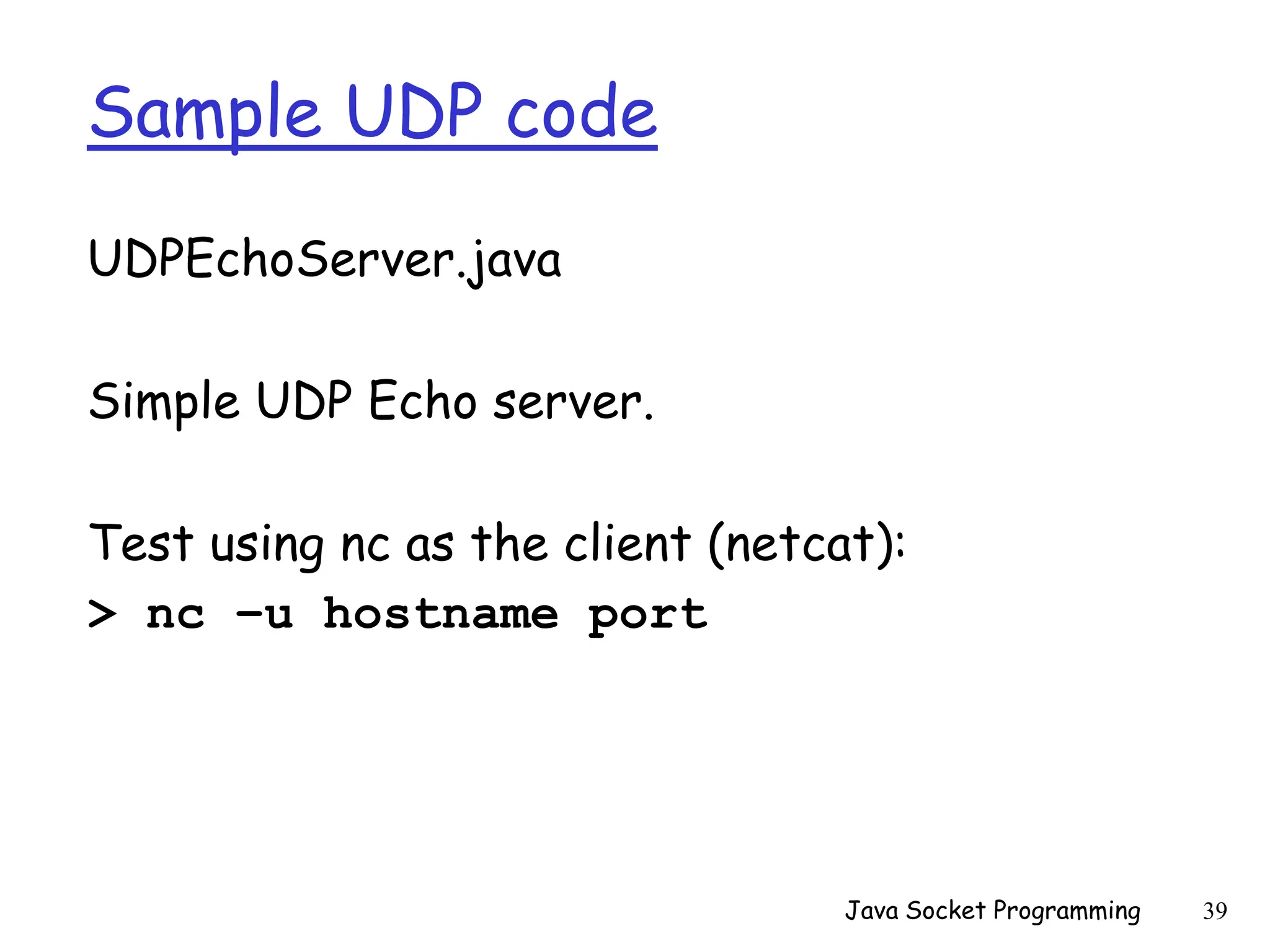 Networkingpptclientserver Socket Uses In Program Ppt