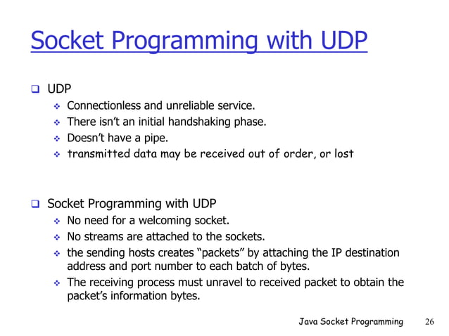 Networking.ppt(client/server, socket) uses in program | PPT