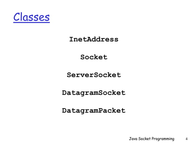 Networkingpptclientserver Socket Uses In Program Ppt