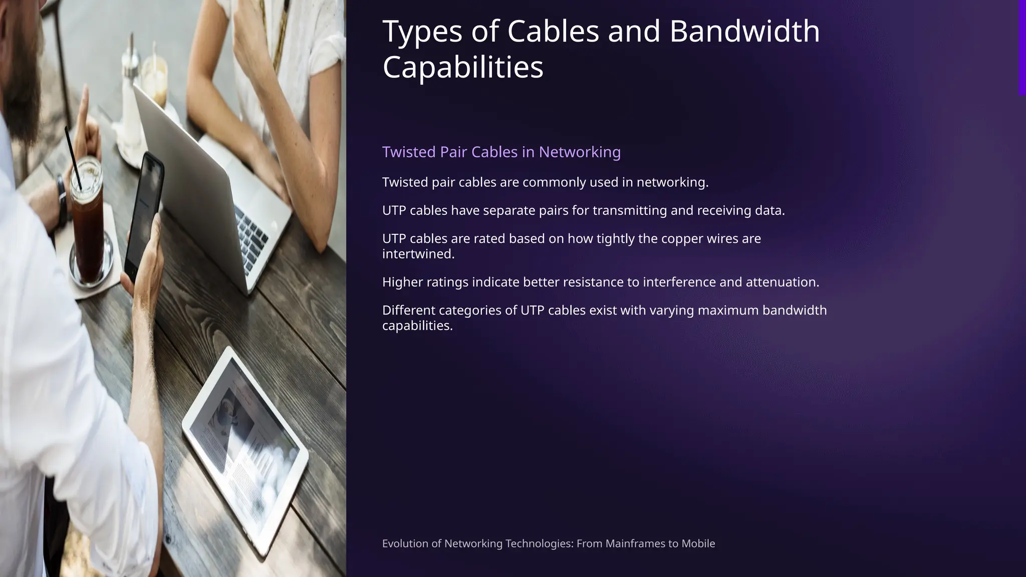 Evolution Of Networking Technologies From Mainframes To Mobile Ppt