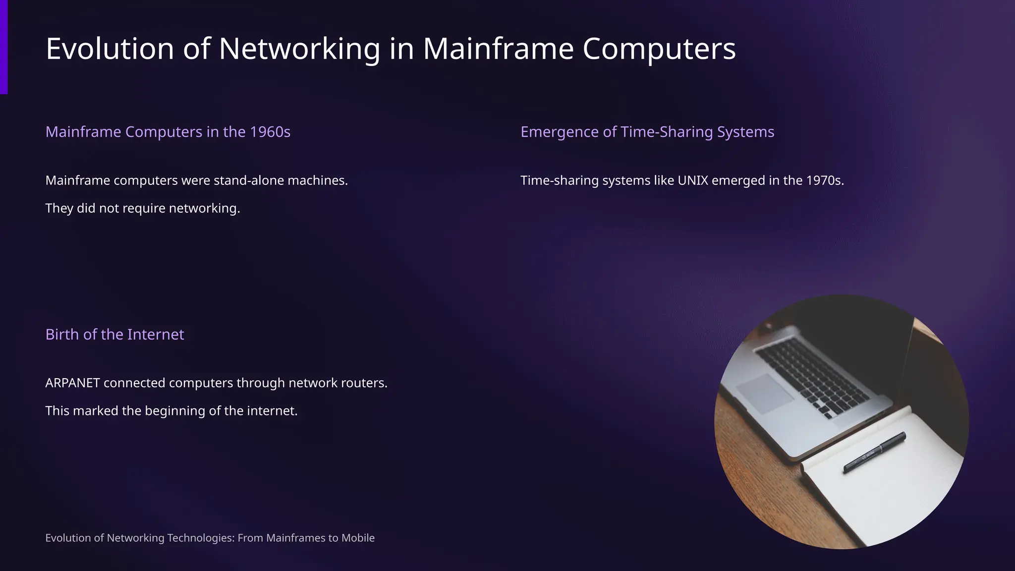 Evolution Of Networking Technologies From Mainframes To Mobile Ppt