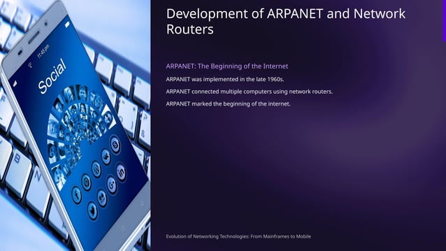 Evolution Of Networking Technologies From Mainframes To Mobile Ppt