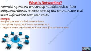 Networking For Ethical Hacking (Hackers) | PDF