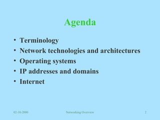 Networking Overview | PPT