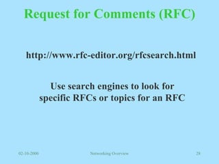 Networking Overview | PPT