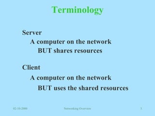 Networking Overview | PPT