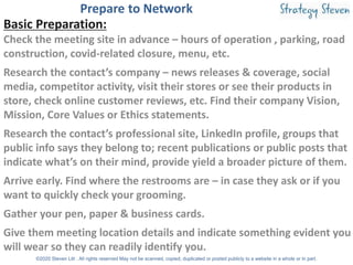 Networking Preparation | PPT