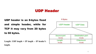 A Comparative Study of TCP & UDP Protocols | PPTX