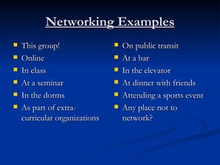 Networking 101 | PPT | Resume Writing and Advice | Job Search