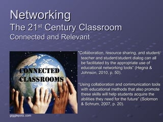 Networking 21st century classroom edld 5362 week 2 assignment | PPT ...