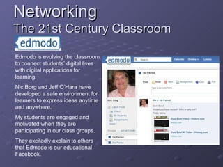 Networking 21st century classroom edld 5362 week 2 assignment | PPT ...