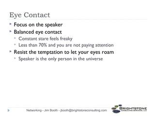Networking 2 jim booth | PPT