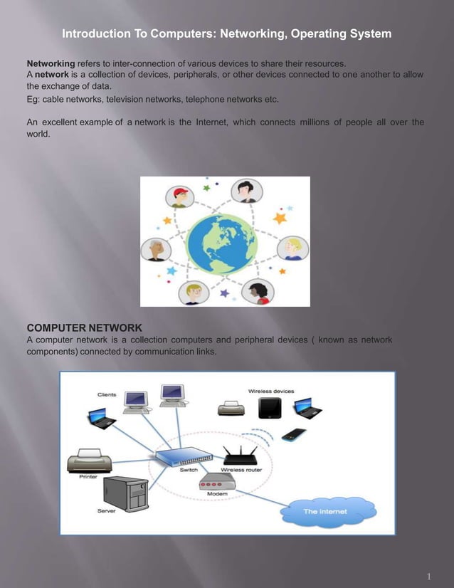 Concept of Networking and Operating System. | PDF