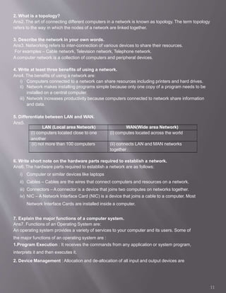 Concept of Networking and Operating System. | PDF