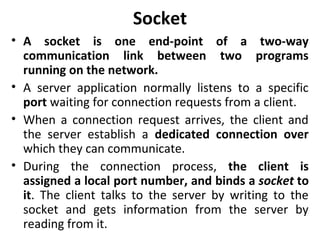 Networking and socket | PPT